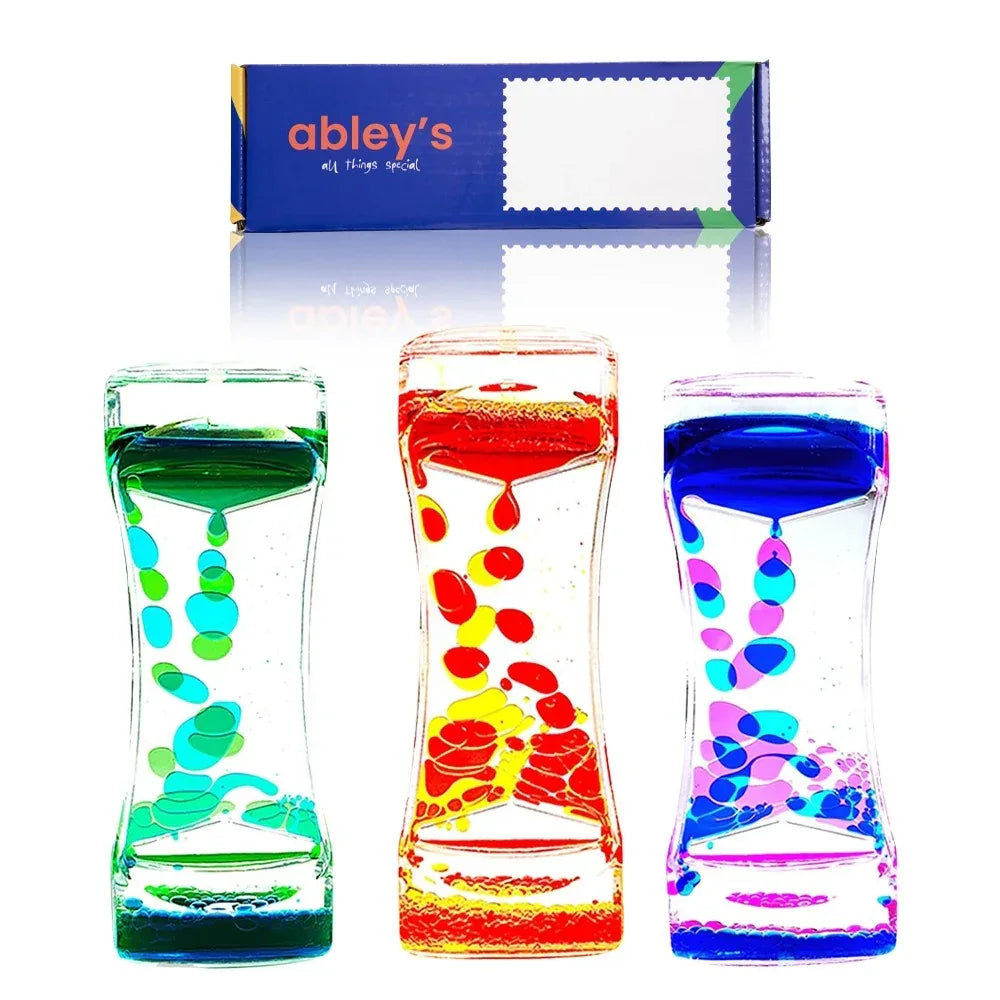 liquid motion timer for kids 3-Pack Calming Visual Fidget | Abley's